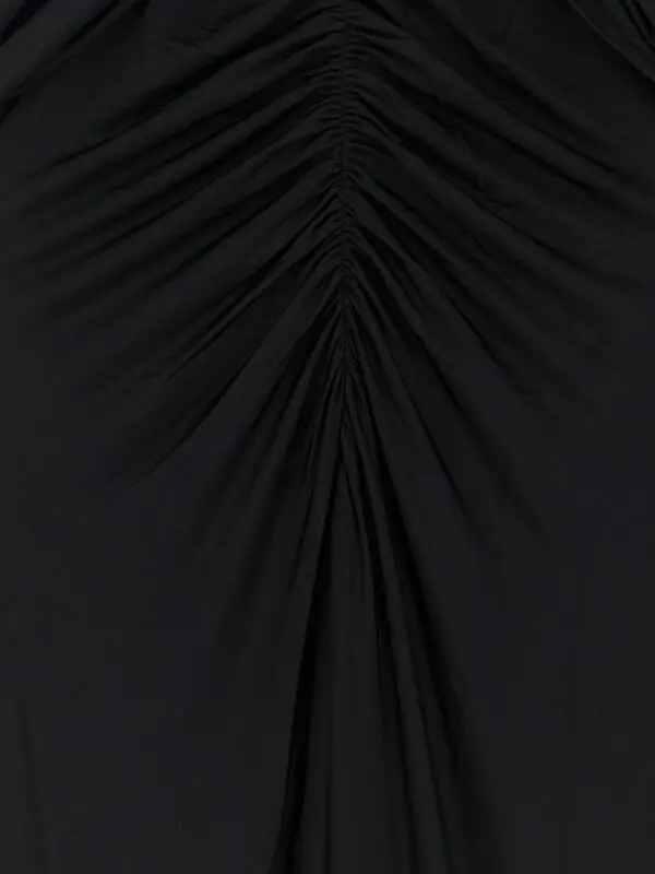SELF-PORTRAIT Gathered Jersey Long Dress