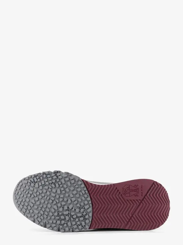 Brunello Cucinelli Suede Sneakers With Leather Inserts