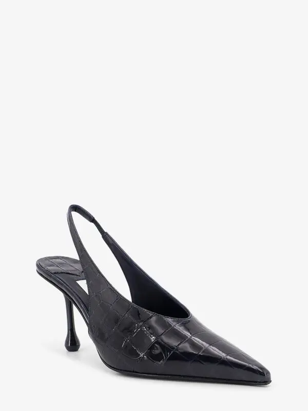 JIMMY CHOO Patent Leather Pumps With Crocodile Print