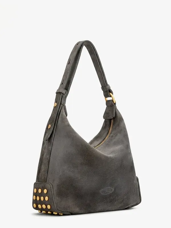 TOD'S Mini Bag Metal Dots Suede Shoulder Bag