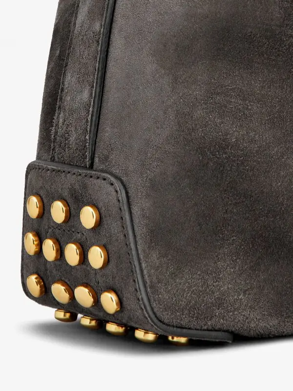 TOD'S Mini Bag Metal Dots Suede Shoulder Bag