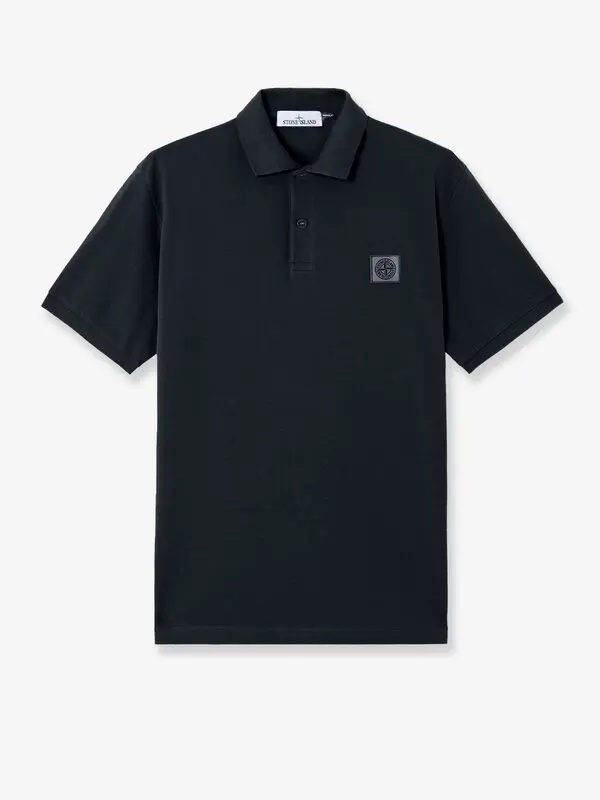 Stone Island Organic Cotton Polo Shirt - Blue