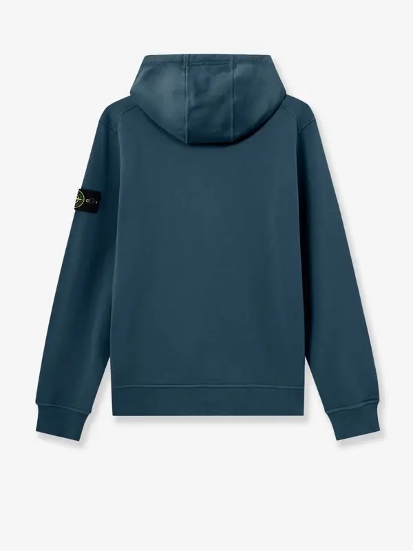 Stone Island Cotton Sweatshirt With Side Logo Patch
