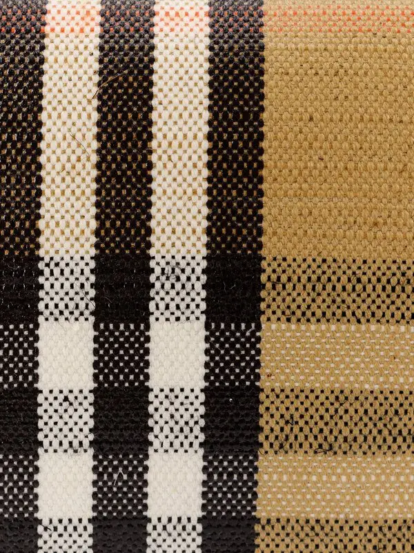 Burberry Highlands Crossbody Bag With Iconic Check Pattern