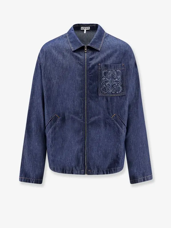 Loewe Denim Jacket With Embroidered Anagram Logo