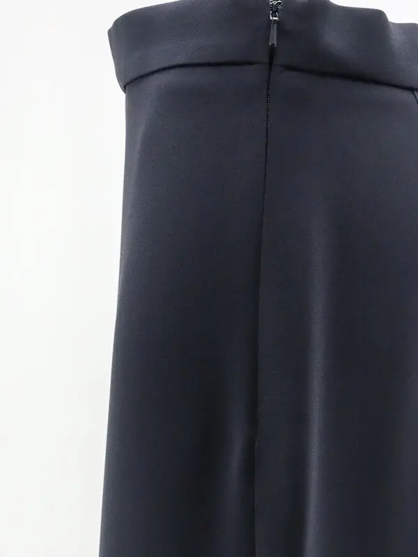 Max Mara Mxmalaggio Trousers With Wide Leg - Black