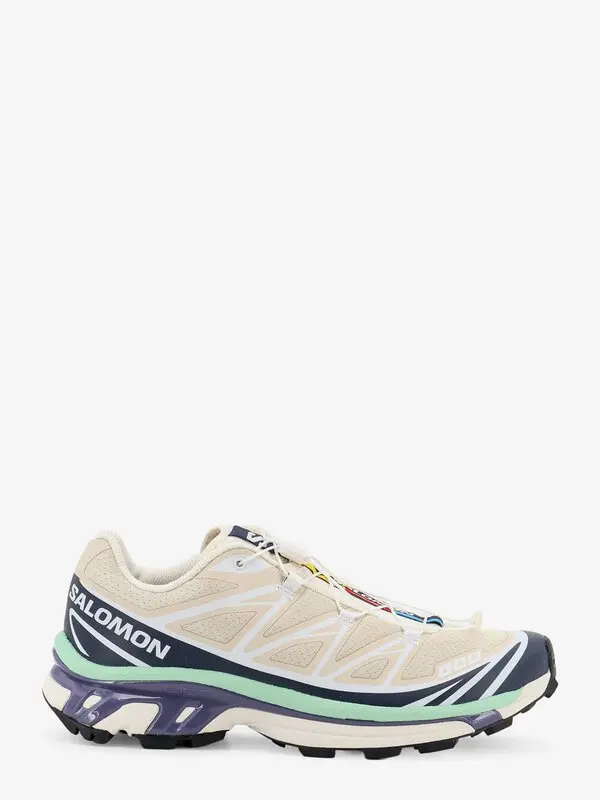 SALOMON Xt-6 Nylon Sneakers With Side Logo Print - Beige