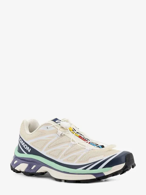 SALOMON Xt-6 Nylon Sneakers With Side Logo Print - Beige