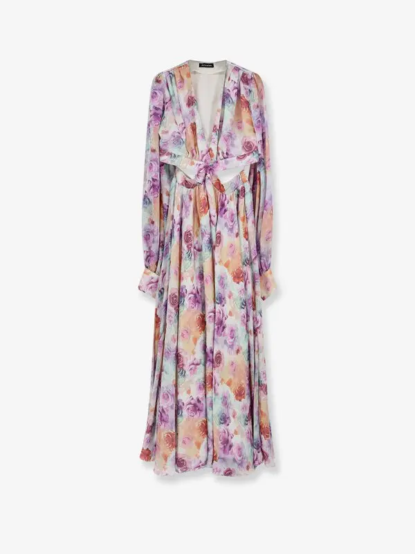 ACTUALEE Long Dress With Floral Print
