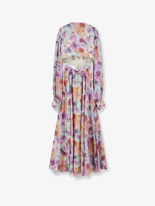 ACTUALEE Long Dress With Floral Print