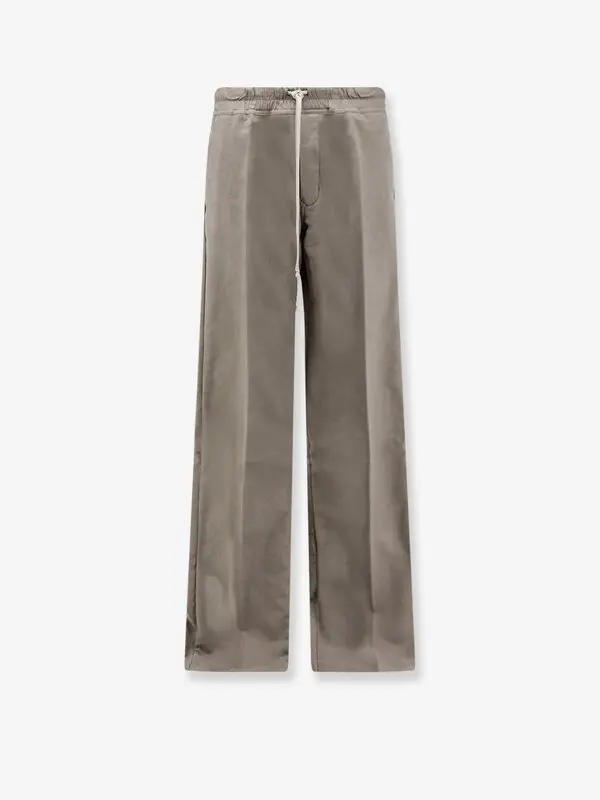 Rick Owens Dietrich Cotton Trousers - Grey