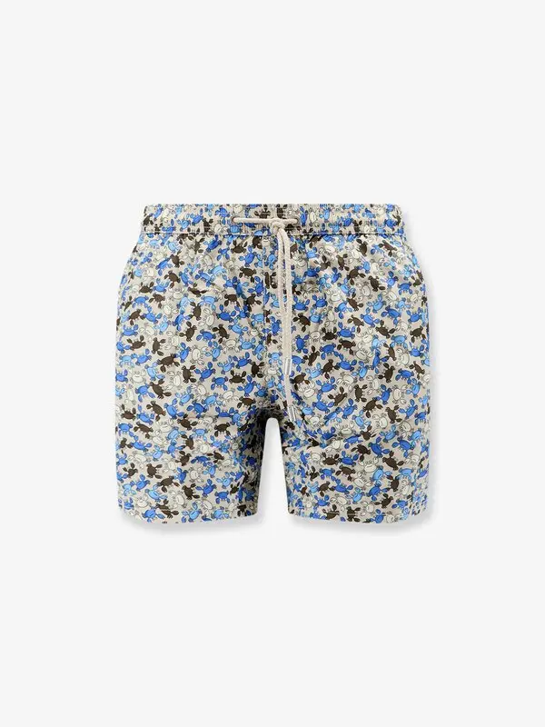 MC2 SAINT BARTH Nylon Swim Shorts With Micro-pattern