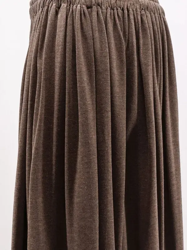 Max Mara Mxmlivrea Pleated Jersey Long Skirt