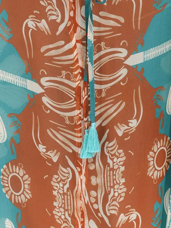 BYE FIRENZE Palme Viscose And Silk Shirt