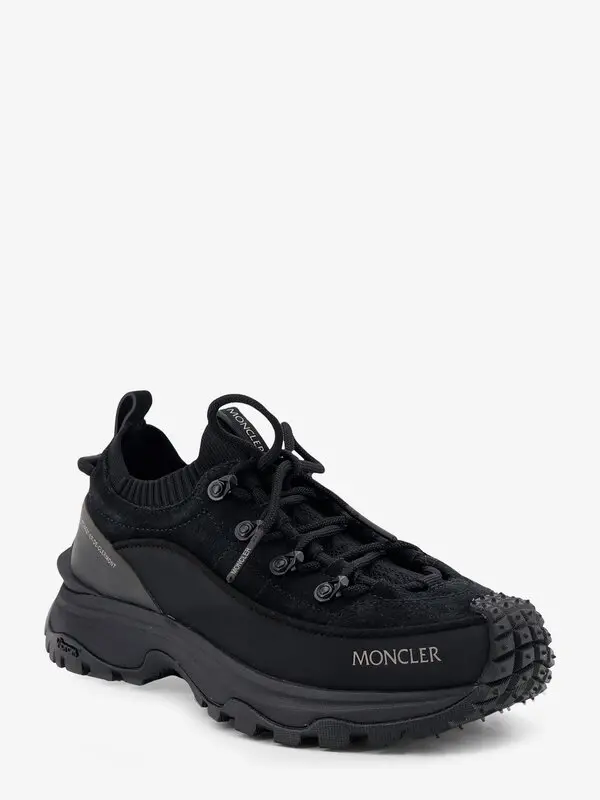 Moncler Trailgrip Lite³ Nubuck And Suede Sneakers - Black