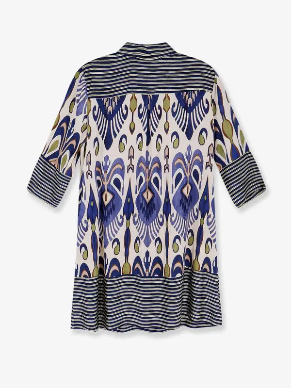 BYE FIRENZE Multicolor Viscose And Rayon Dress
