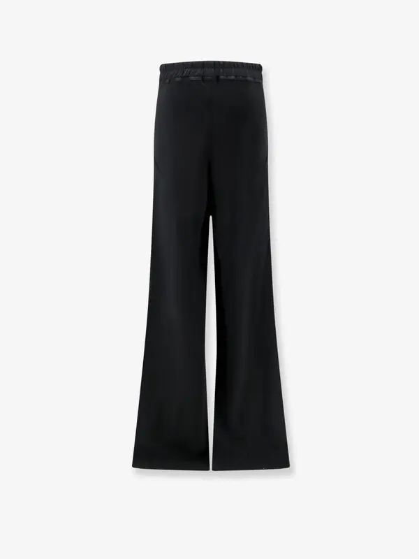 Rick Owens Bias Viscose And Silk Trousers