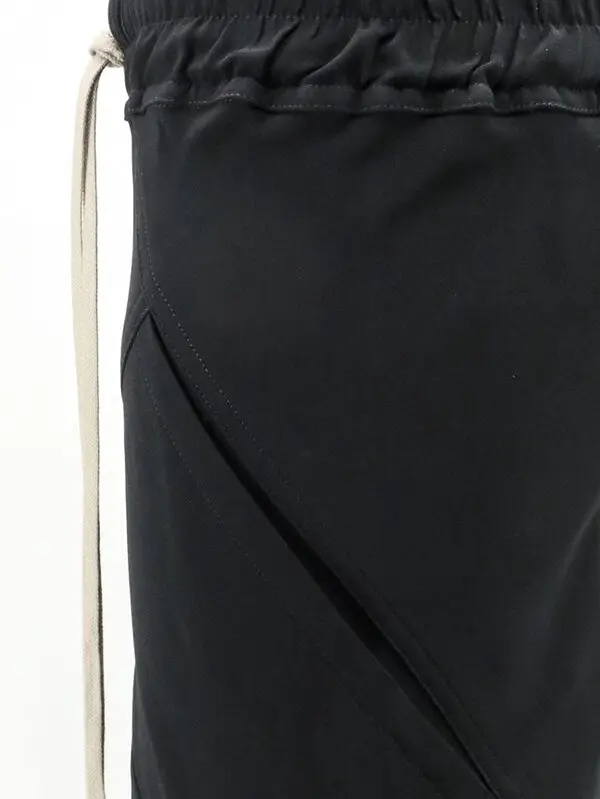 Rick Owens Bias Viscose And Silk Trousers
