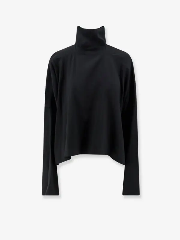 Rick Owens Jumbo Tabard Alpaca And Wool Blend Top - Black