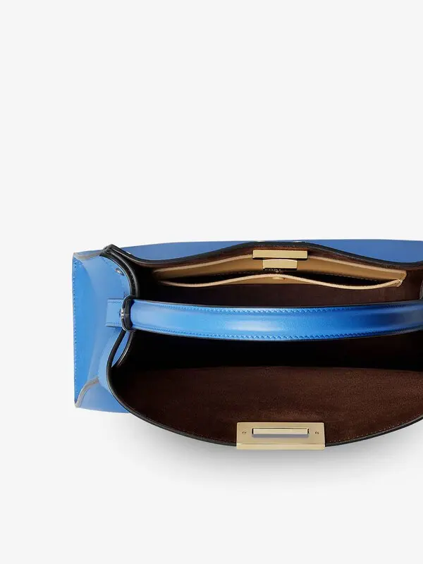 Fendi Way Medium Leather Shoulder Bag With Contrasting Lining