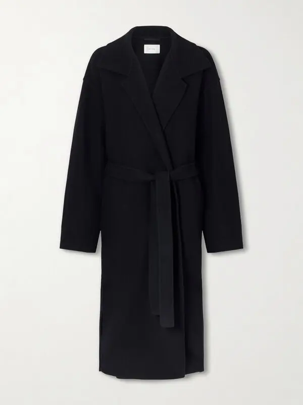 THE ROW Ciara Wool And Cashmere-blend Long Coat - Black