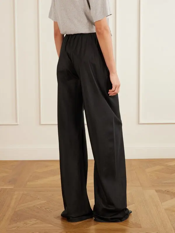 THE ROW Gala Silk Wide-leg Pants