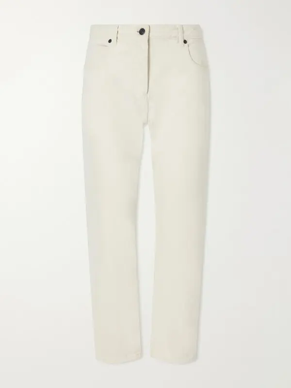 THE ROW Riaco Mid-rise Straight-leg Jeans - Neutrals