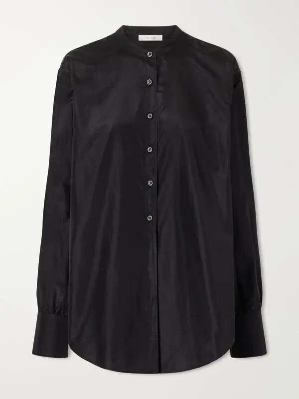 THE ROW Lula Silk-taffeta Shirt
