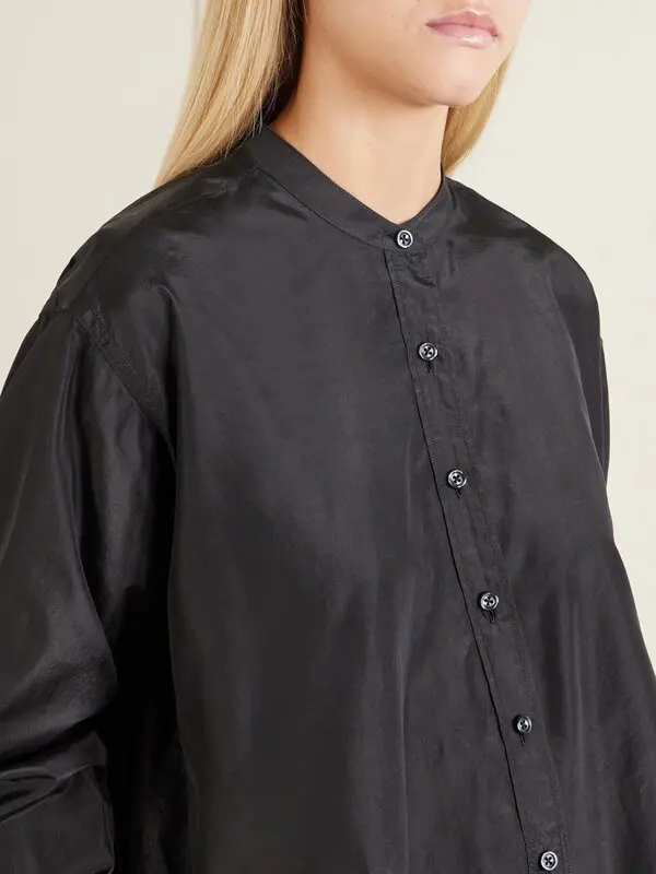 THE ROW Lula Silk-taffeta Shirt