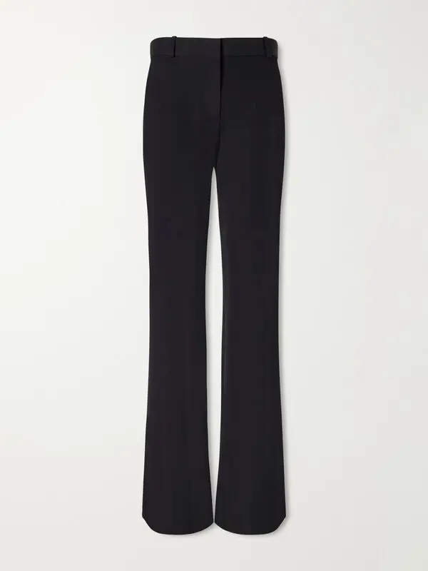 THE ROW Coleman Mid-rise Wool-twill Wide-leg Pants