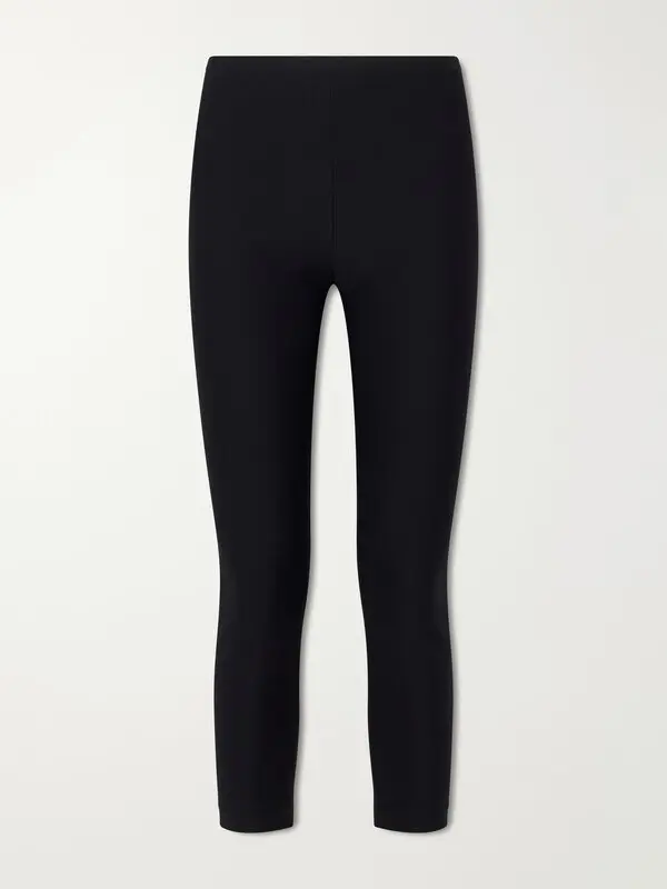 THE ROW Gael Skinny-leg Cropped Pants - Black
