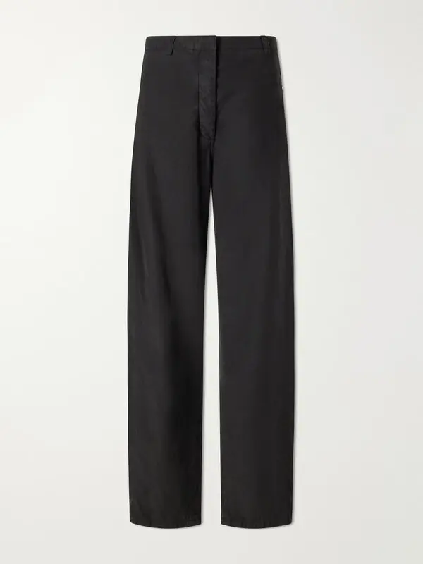 THE ROW Bayou Lyocell And Cotton-blend Tapered Pants