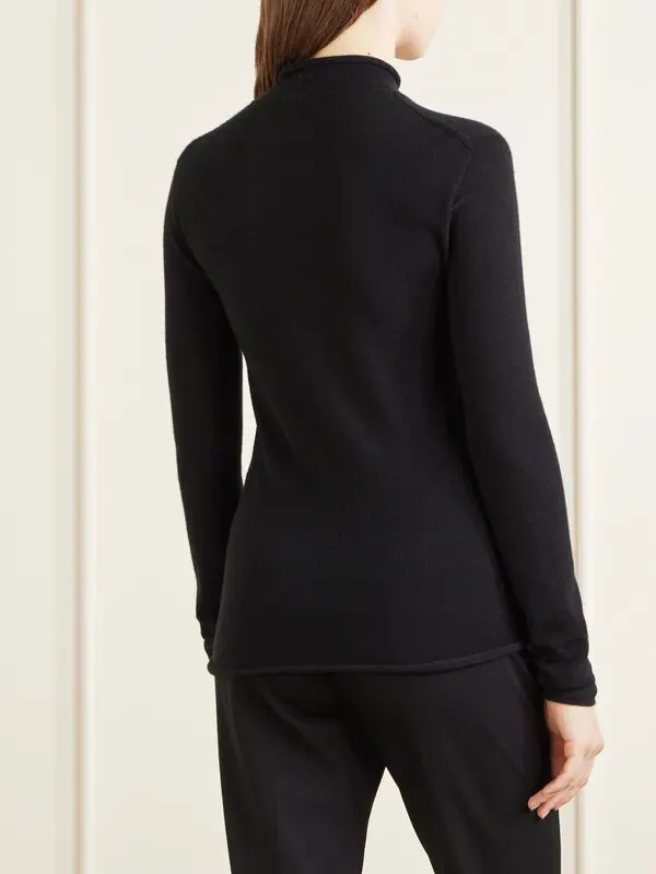 THE ROW Phaed Cashmere Mock-neck Sweater
