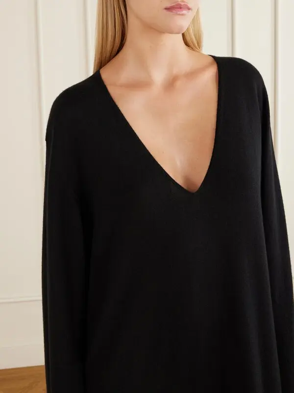 THE ROW Paju Cashmere Midi Dress