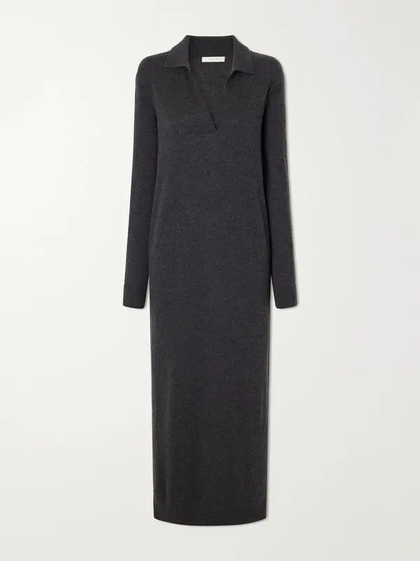THE ROW Paru Cashmere Midi Dress