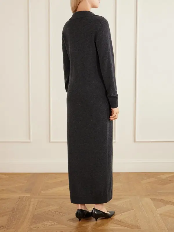 THE ROW Paru Cashmere Midi Dress