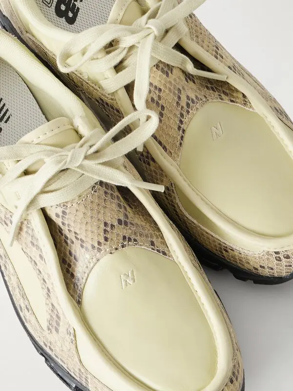 NEW BALANCE 1890 Abzorb Snake-print Leather Sneakers