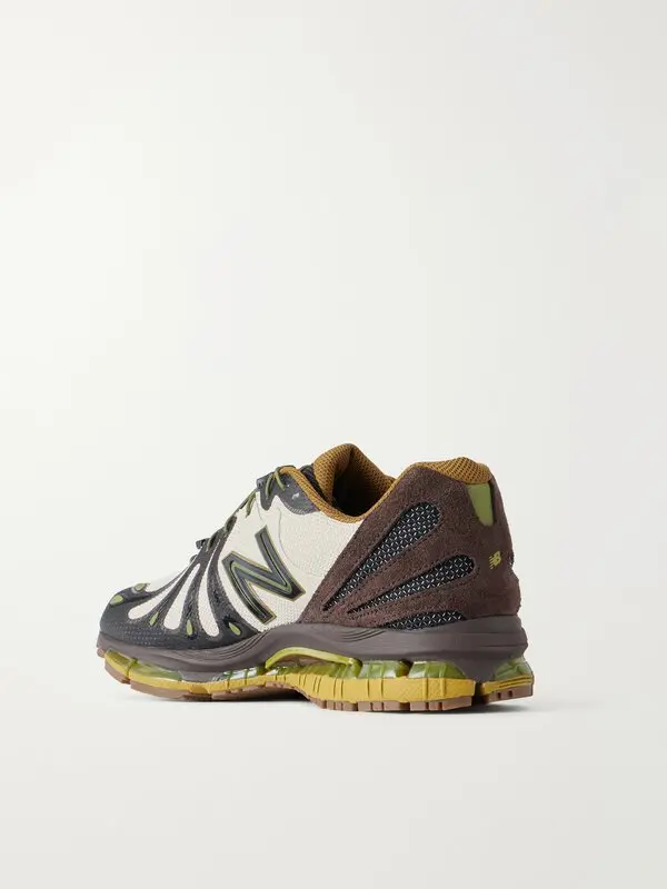 NEW BALANCE 1890 Abzorb Suede-trimmed Mesh Sneakers