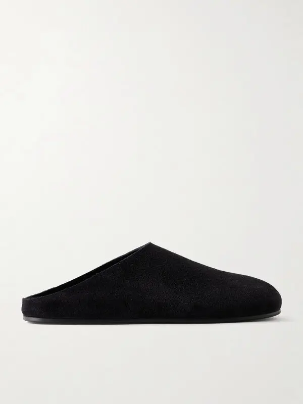 THE ROW Hudson Suede Slip-ons