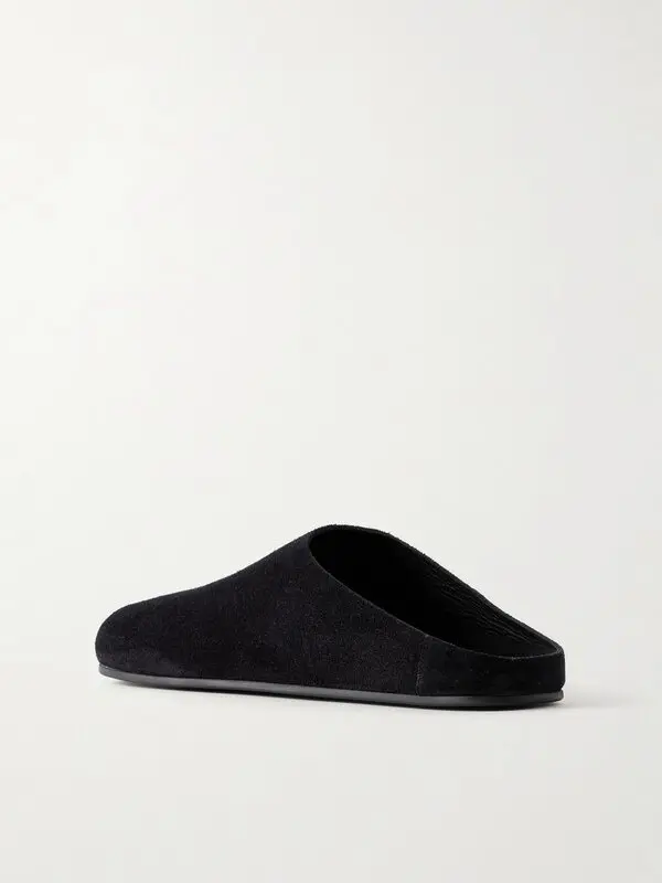 THE ROW Hudson Suede Slip-ons