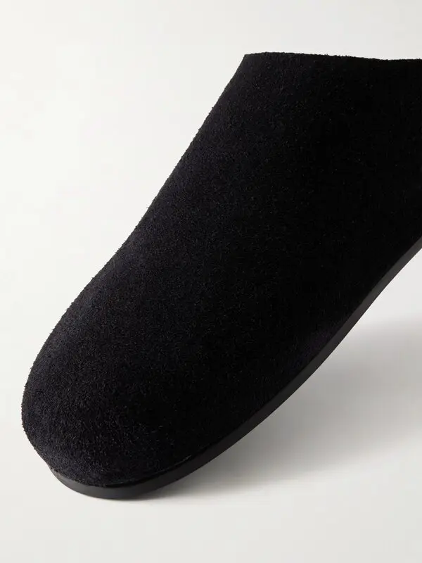THE ROW Hudson Suede Slip-ons
