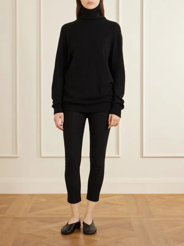 THE ROW Stella Shearling-lined Leather Ballet Flats