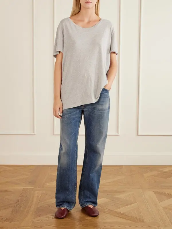 THE ROW Stella Shearling-lined Leather Ballet Flats