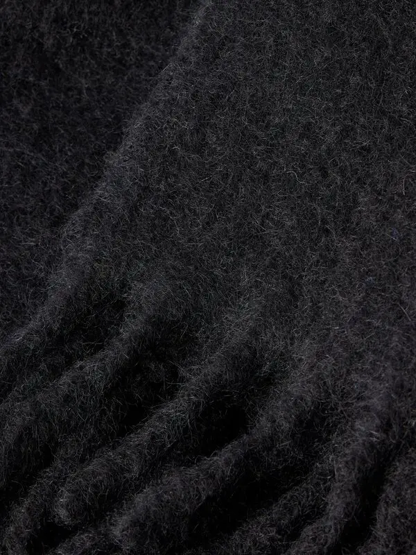 THE ROW Fringed Mohair And Wool-blend Scarf