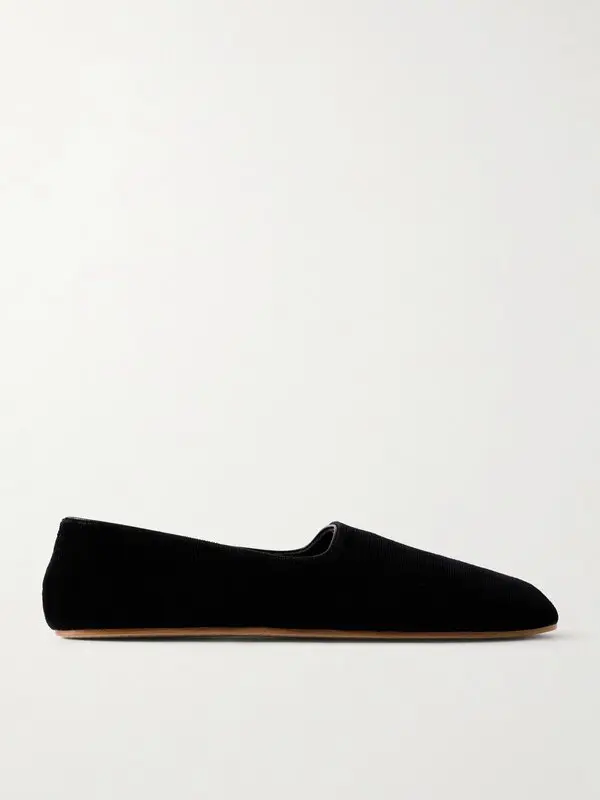 THE ROW Ponti Velvet Slippers