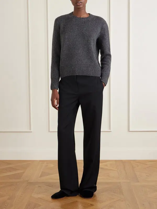 THE ROW Ponti Velvet Slippers