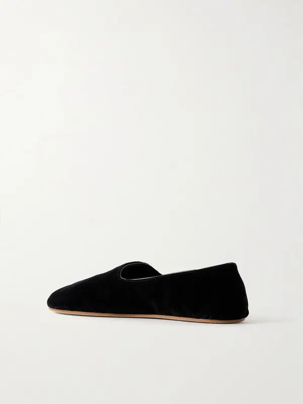 THE ROW Ponti Velvet Slippers