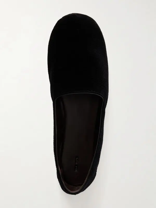 THE ROW Ponti Velvet Slippers