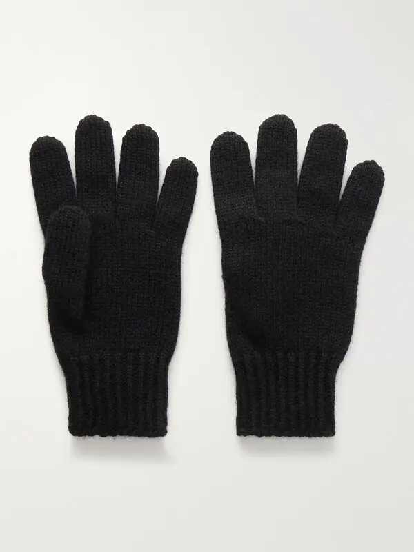 THE ROW Pleon Cashmere Gloves - Black