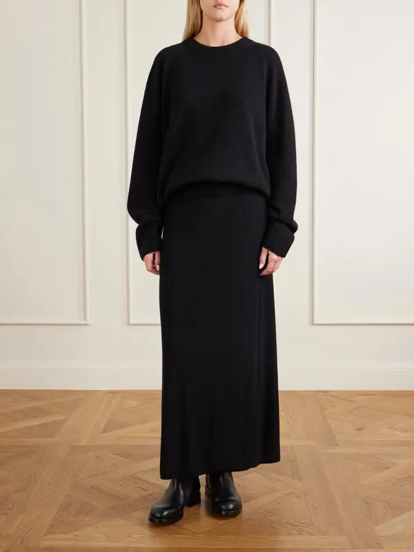 THE ROW Nobilis Leather Knee Boots